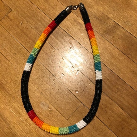 Source Unknown | Jewelry | Crochet Beaded Necklace Native American ...